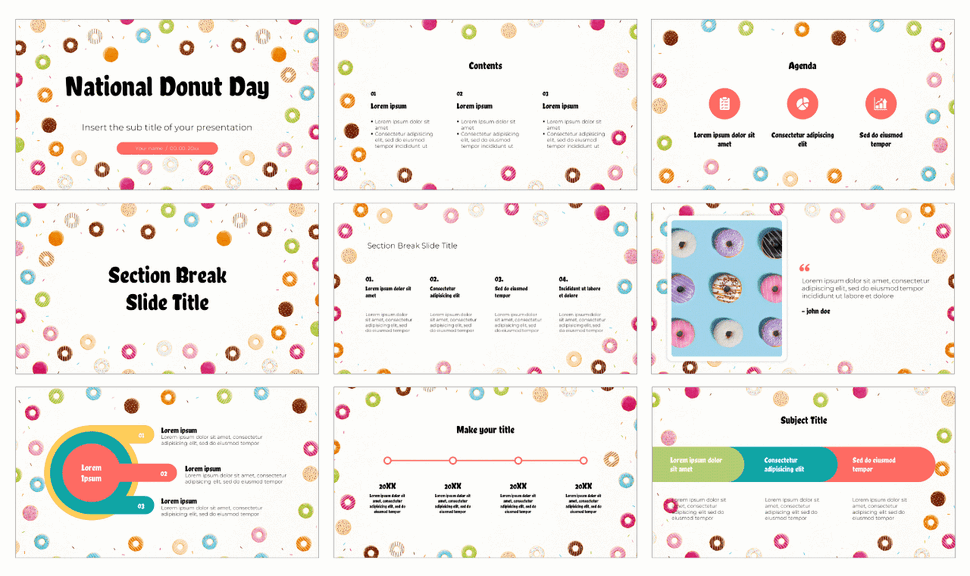 National Donut Day Google Slides Themes PowerPoint Templates