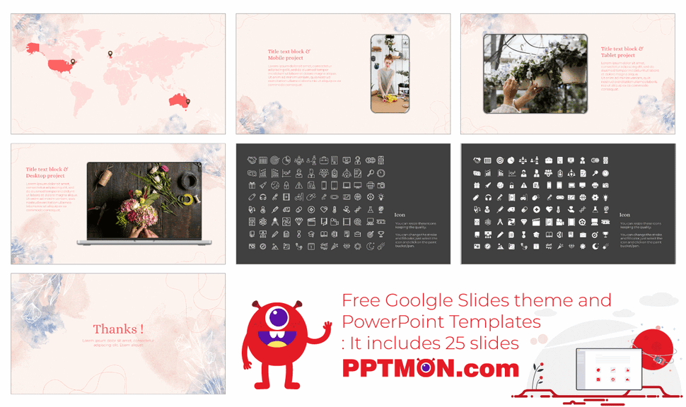 Elegant Floral Free Google Slides Themes PowerPoint Templates