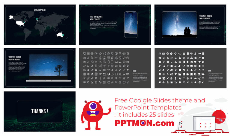 Computer Networking Project Google Slides PowerPoint Templates