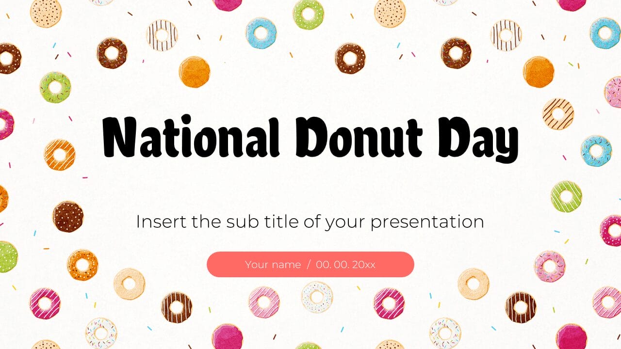 National Donut Day Google Slides Themes PowerPoint Templates