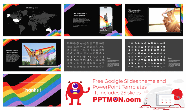 Pride Month Festival Google Slides Themes PowerPoint Templates