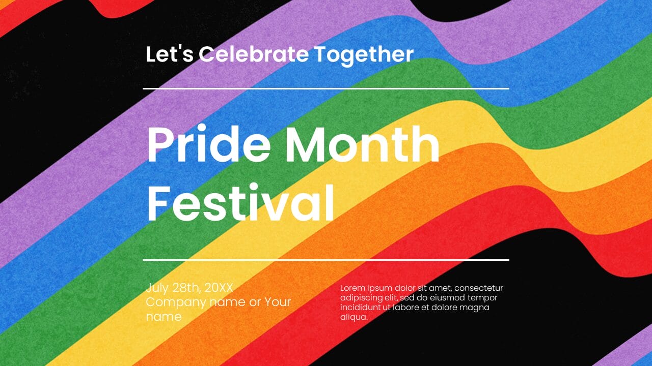 Pride Month Festival Google Slides Themes PowerPoint Templates