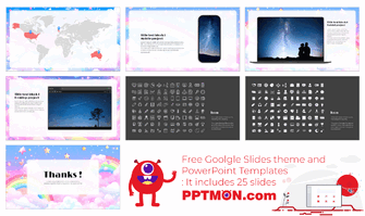 Over the Rainbow Google Slides Themes PowerPoint Templates