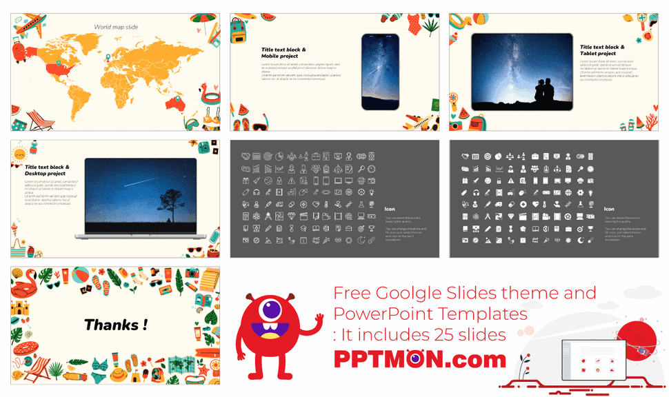 Summer Vacation Planning Google Slides PowerPoint Templates