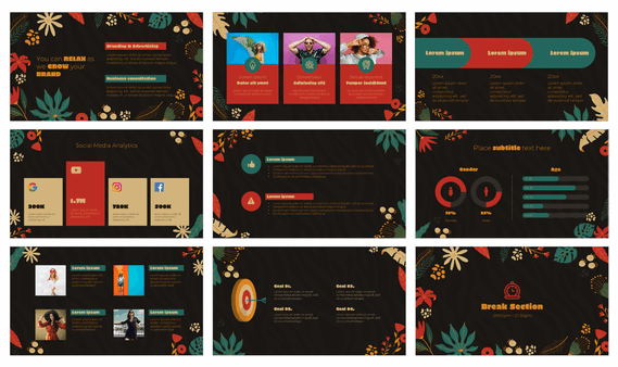 Tropical Adventure Tour Free Google Slides PowerPoint Templates