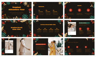 Tropical Adventure Tour Free Google Slides PowerPoint Templates