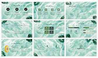 Tropical Leaves on Water Free Google Slides PowerPoint Template