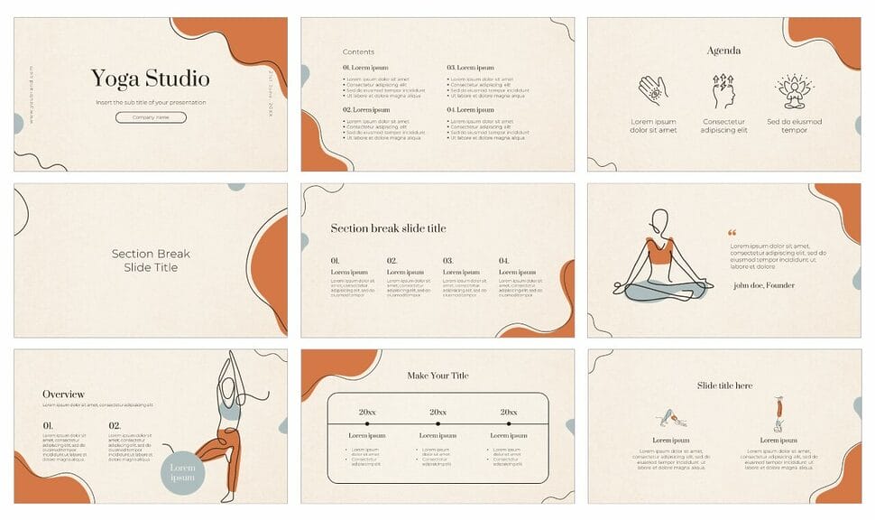 Yoga Studio Free Google Slides Theme and PowerPoint Templates