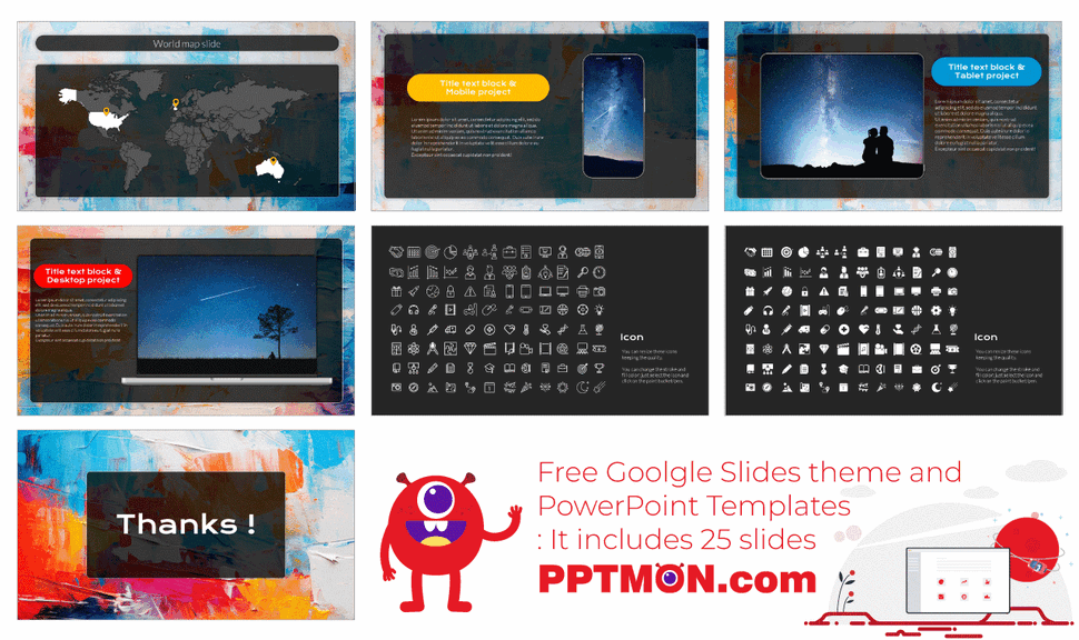Rough Art Painting Google Slides Themes PowerPoint Templates