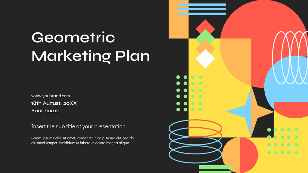 80s Retro Graphics Presentation Templates - Google Slides & PPT