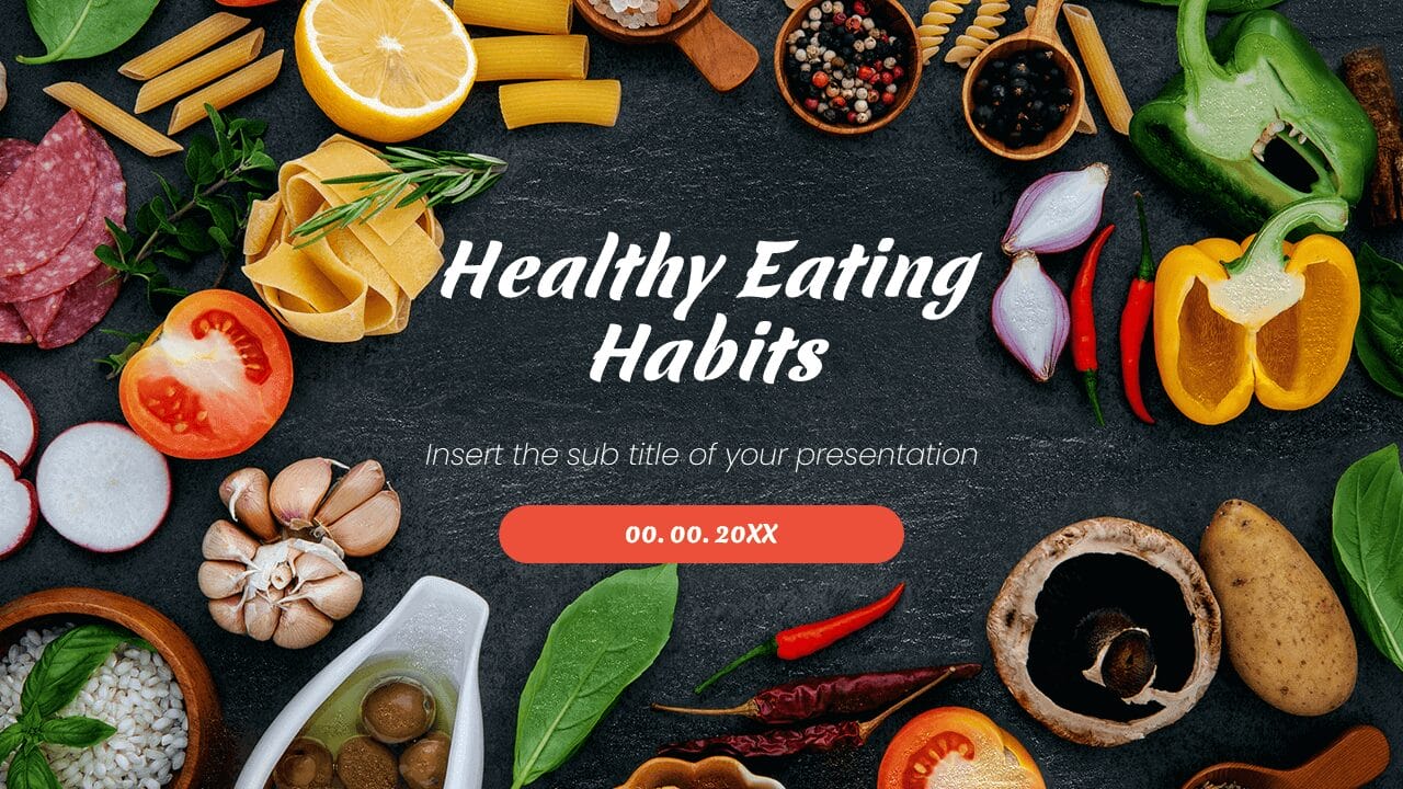 Healthy Eating Habits Google Slides Theme PowerPoint Templates