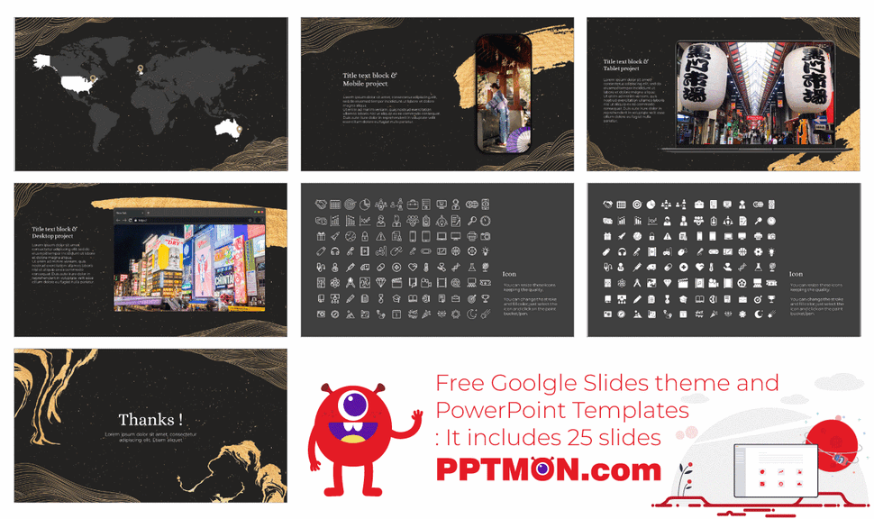 Japanese Culture Education Google Slides PowerPoint Templates