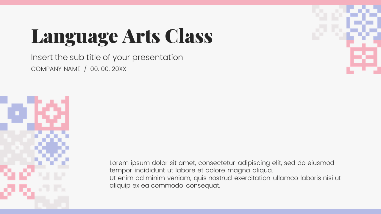 Language Arts Class Google Slides Themes PowerPoint Templates