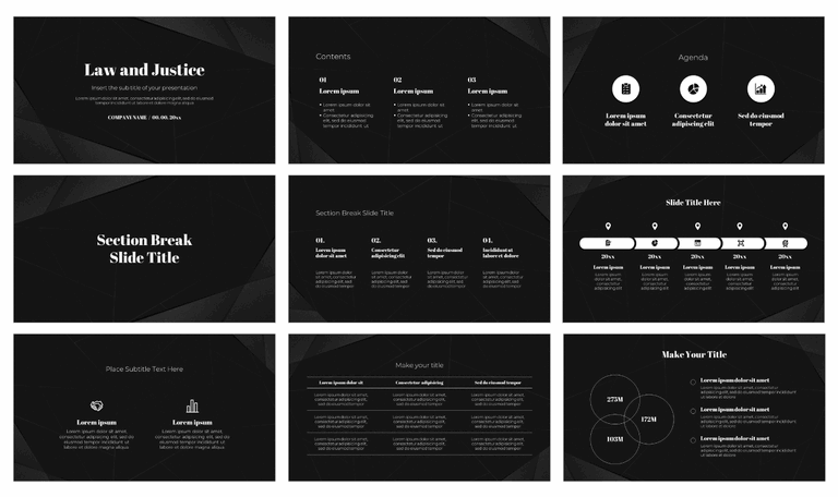 Law and Justice Free Google Slides Theme PowerPoint Templates