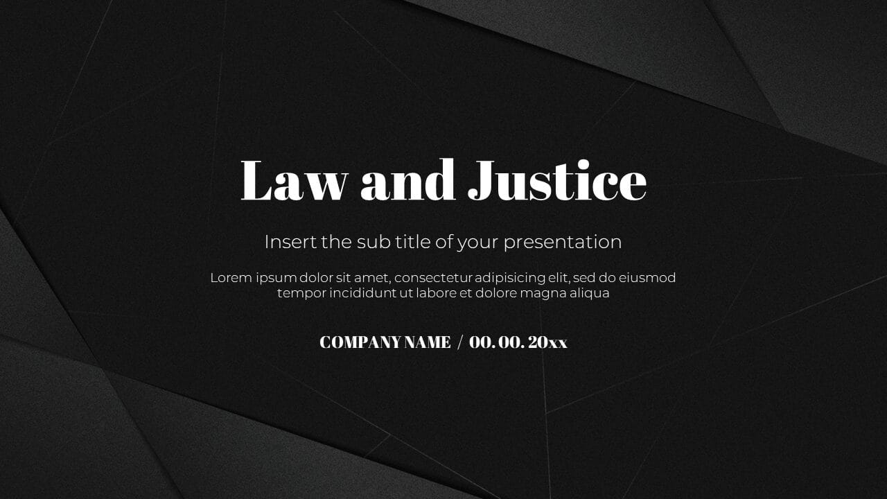 Law and Justice Free Google Slides Theme PowerPoint Templates