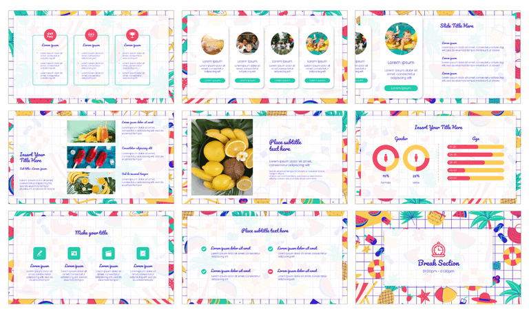 Happy Summer Free Google Slides Themes PowerPoint Templates