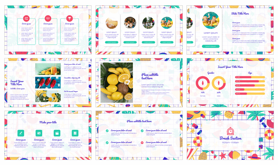 Happy Summer Free Google Slides Themes PowerPoint Templates