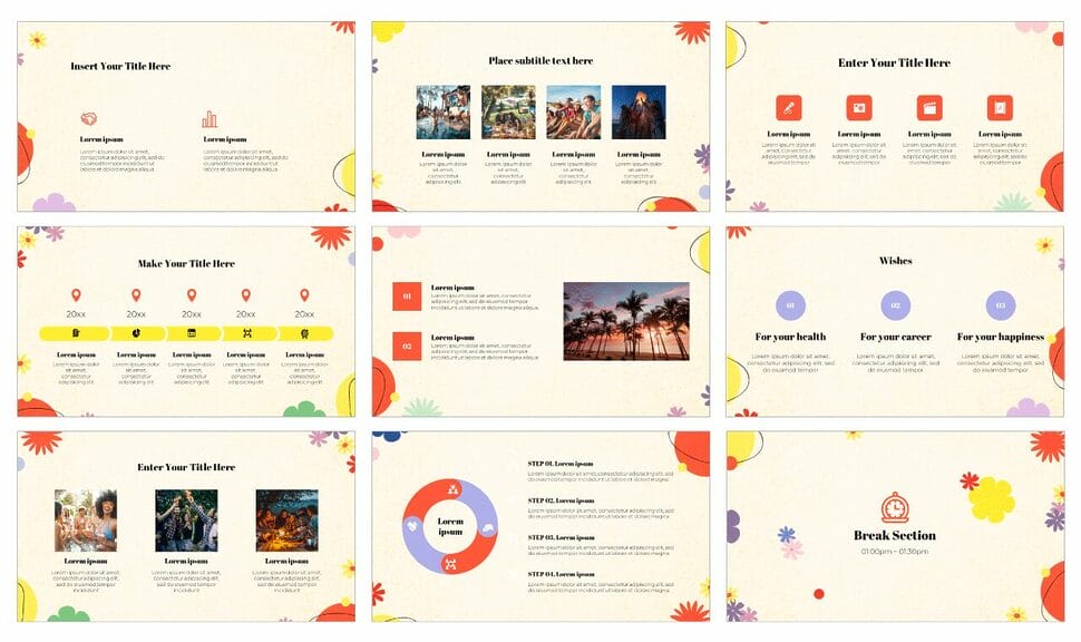 Summer Festival Free Google Slides Theme PowerPoint Templates
