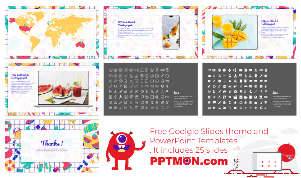 Happy Summer Free Google Slides Themes PowerPoint Templates