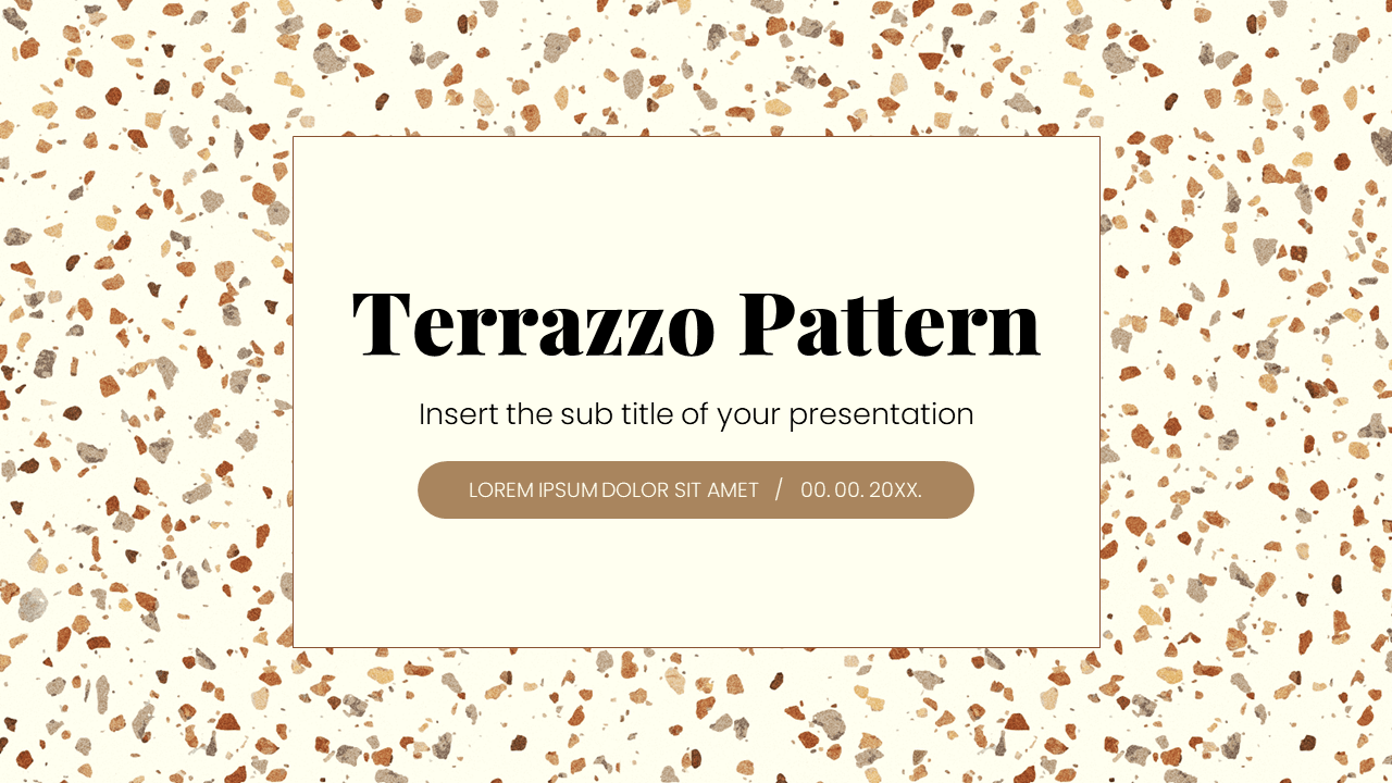 Terrazzo Pattern Free Google Slides Theme PowerPoint Templates