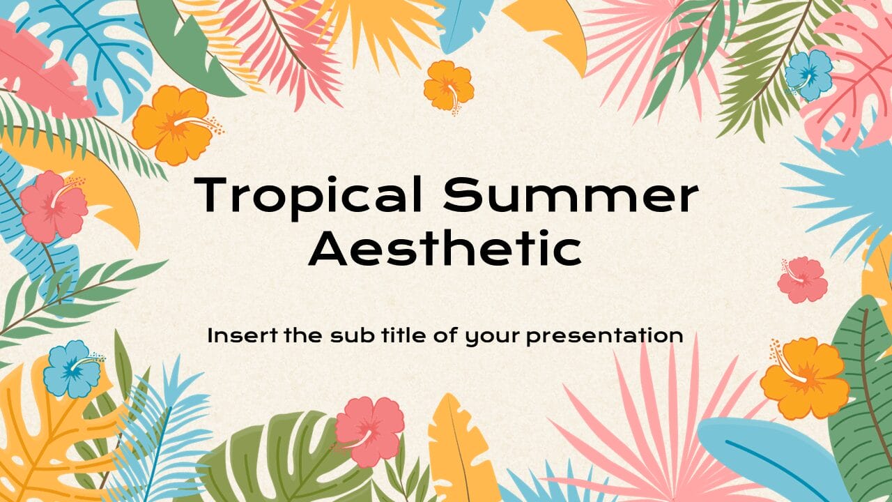 tropical - Free Powerpoint templates and Google Slides themes