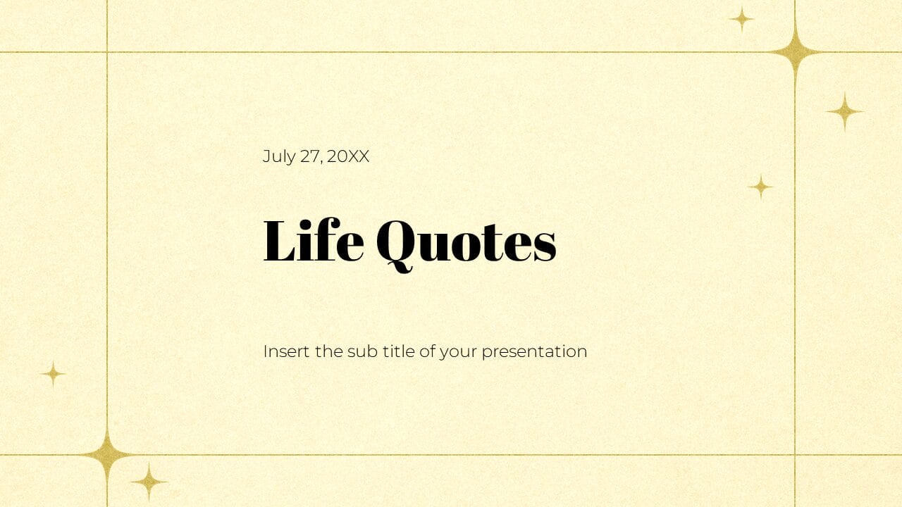 Life Quotes Free Google Slide Themes and PowerPoint Templates