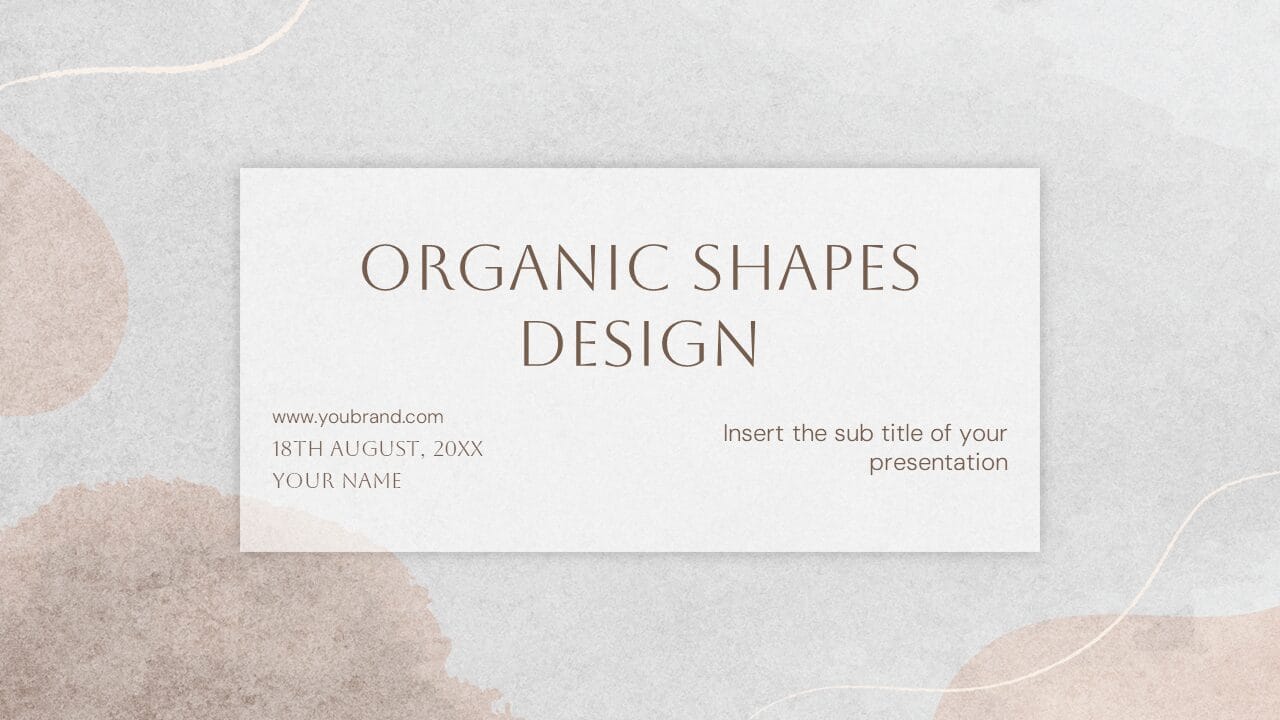 Organic Shape Design Google Slide Themes PowerPoint Template