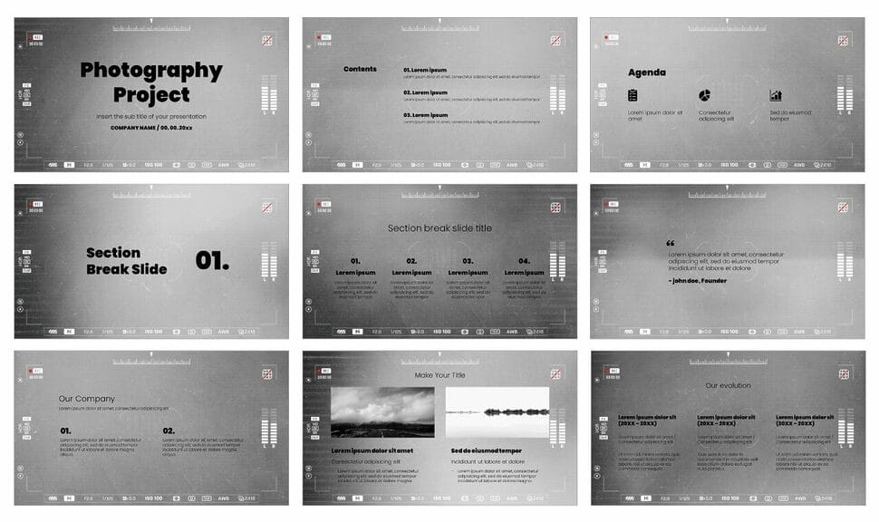 Photography Project Google Slides Themes PowerPoint Templates