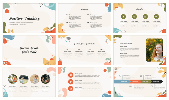 Positive Thinking Presentation Templates - Google Slides and PPT
