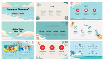 Summer Summer Google Slides Themes PowerPoint Templates