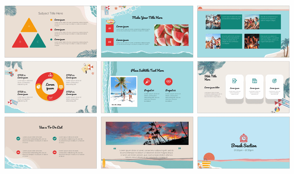 Summer Summer Google Slides Themes PowerPoint Templates