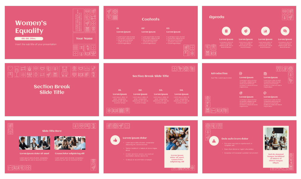 Women's Equality Google Slides Themes PowerPoint Templates