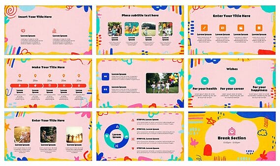 Child Growth and Development Free Google Slides PPT Templates