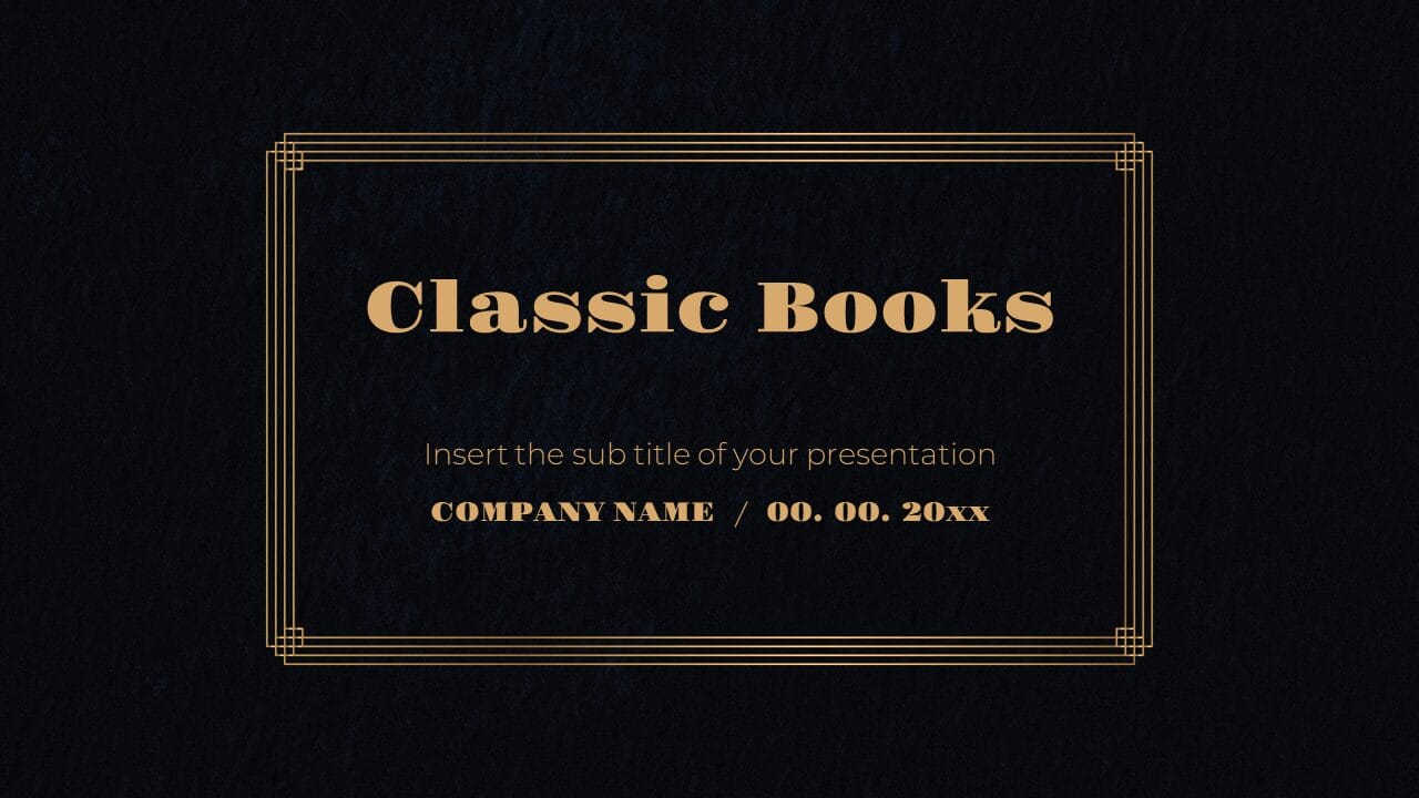 Literature - Free Powerpoint templates and Google Slides themes