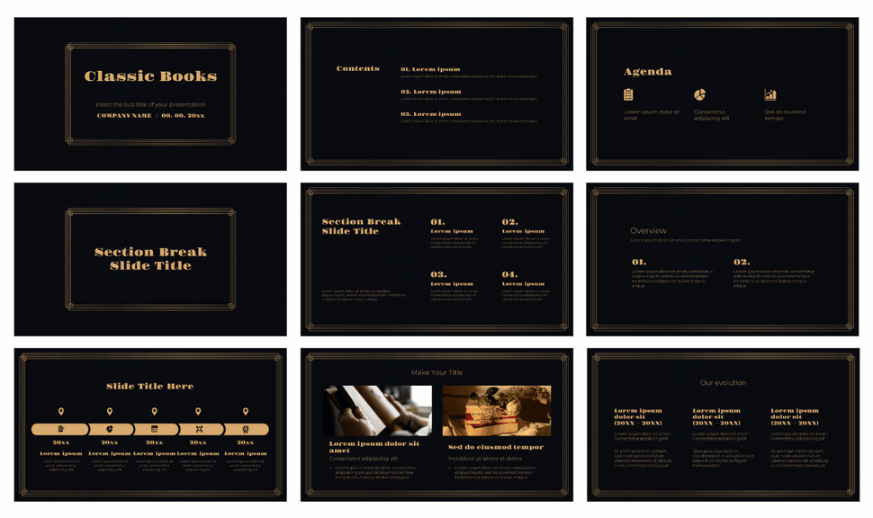 Classic Books Free Google Slides Themes PowerPoint Templates