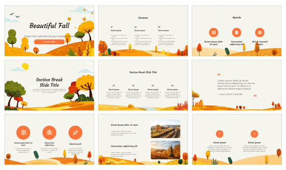 Beautiful Fall Presentation Templates - Google Slides & PowerPoint