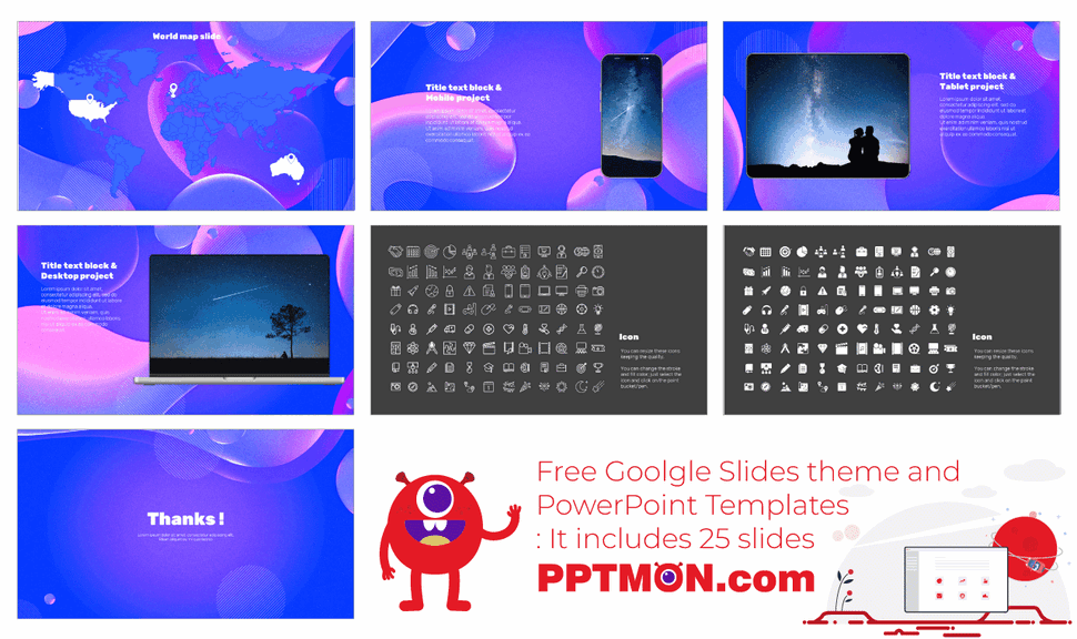 Fluid Gradient Presentation Templates - Google Slides and PPT