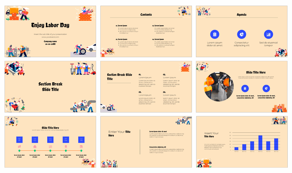 Enjoy Labor Day Free Google Slides Theme PowerPoint Templates