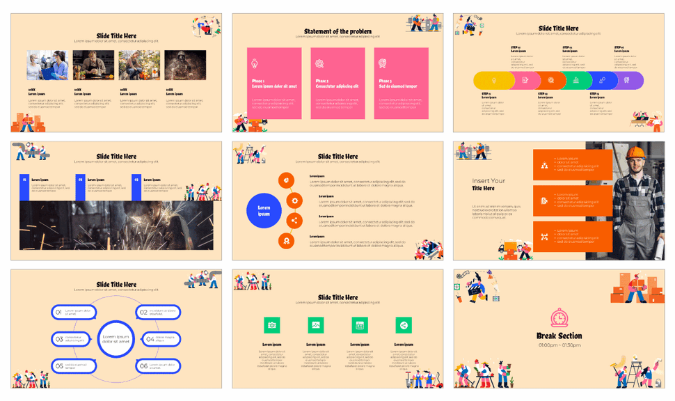 Enjoy Labor Day Free Google Slides Theme PowerPoint Templates