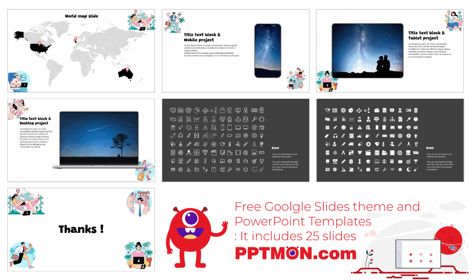 Travel and Route Plan Google Slides Theme PowerPoint Templates