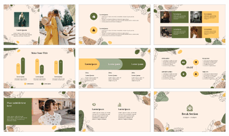 Tropical Line Art Free Google Slides Theme PowerPoint Templates
