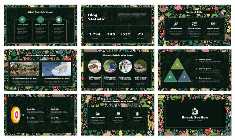 Happy World Animal Day Free Google Slides PowerPoint Template