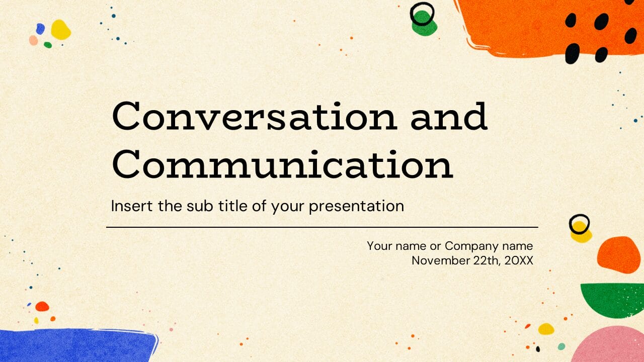 Conversation - Free Powerpoint templates and Google Slides themes
