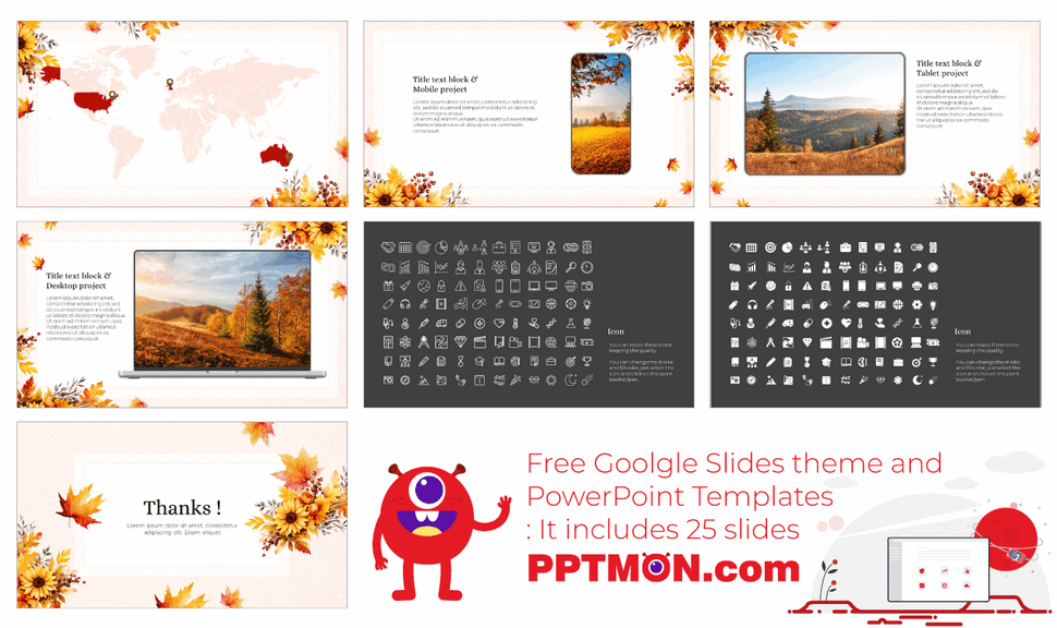 Autumn Vibes Presentation Templates - Google Slides PowerPoint