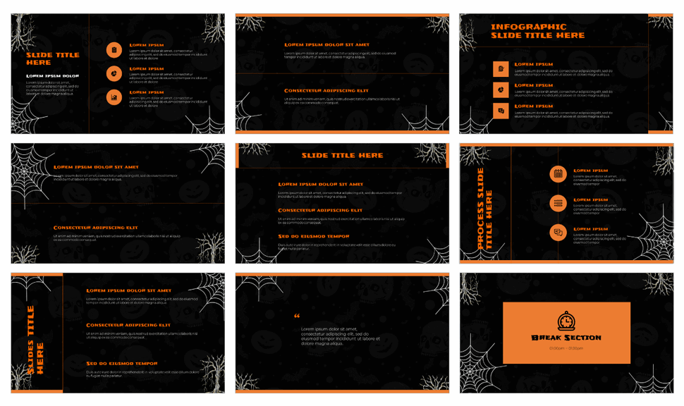 Scary Halloween Party Google Slides Theme PowerPoint Template