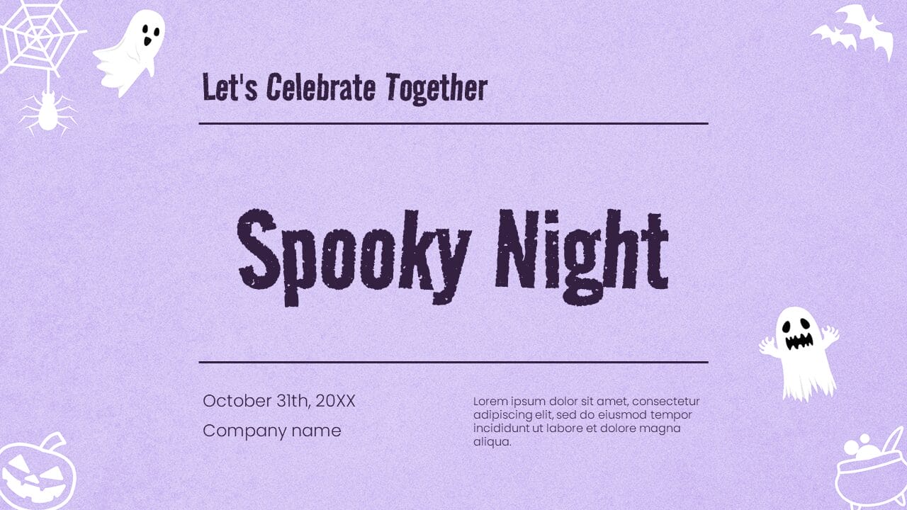 Spooky Night Free Presentation Template - Google Slides and PPT