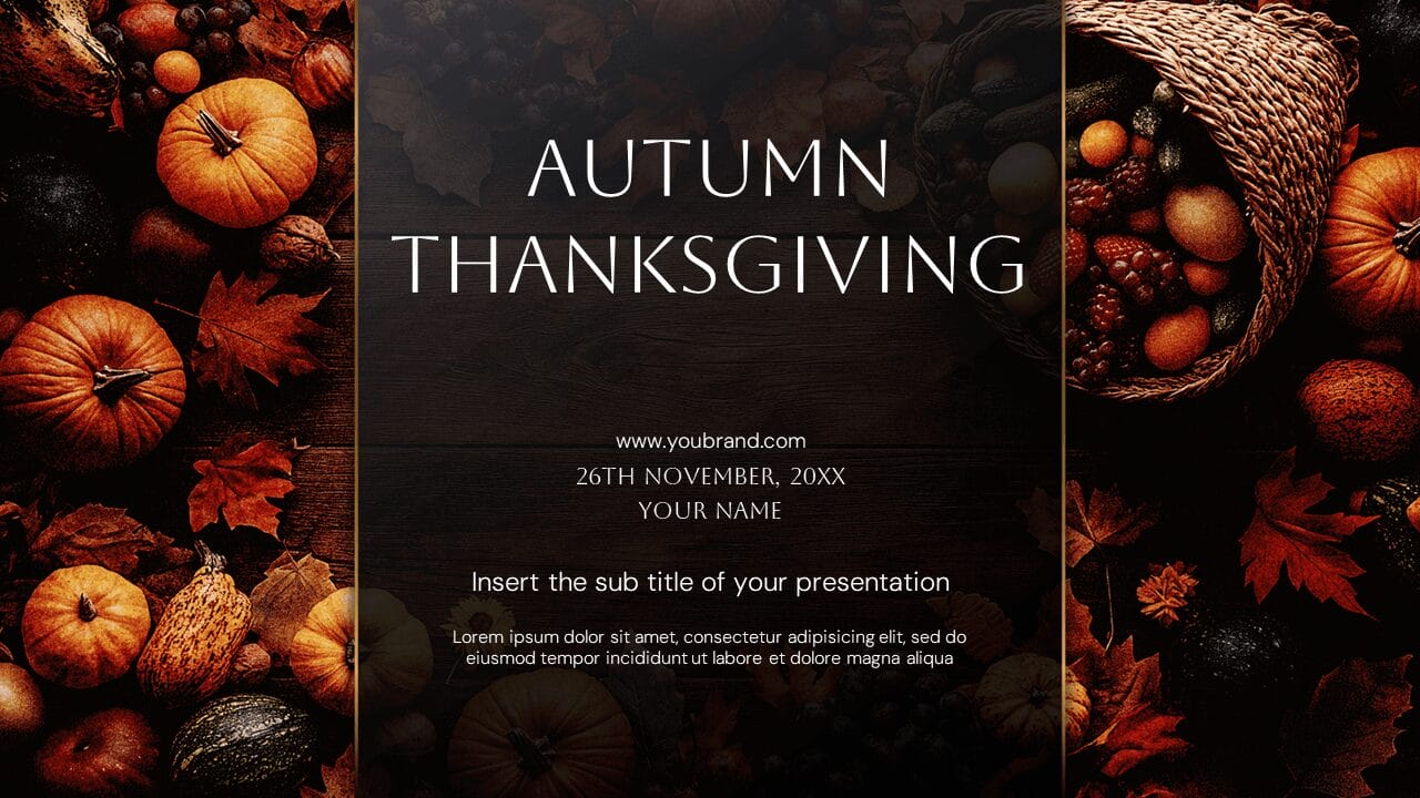 Autumn Thanksgiving Day Presentation Templates - Google Slides