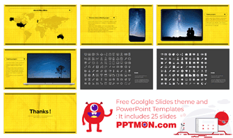 Black and Yellow Google Slides Themes PowerPoint Templates