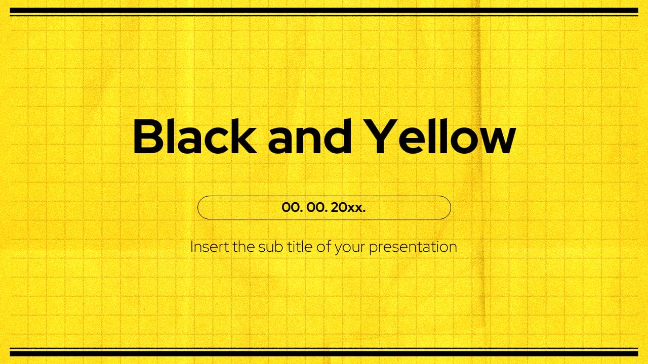 Black and Yellow Google Slides Themes PowerPoint Templates