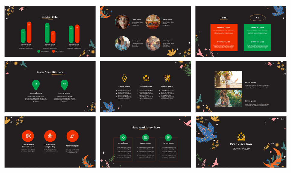Bohemian Celestial Google Slides Themes PowerPoint Templates